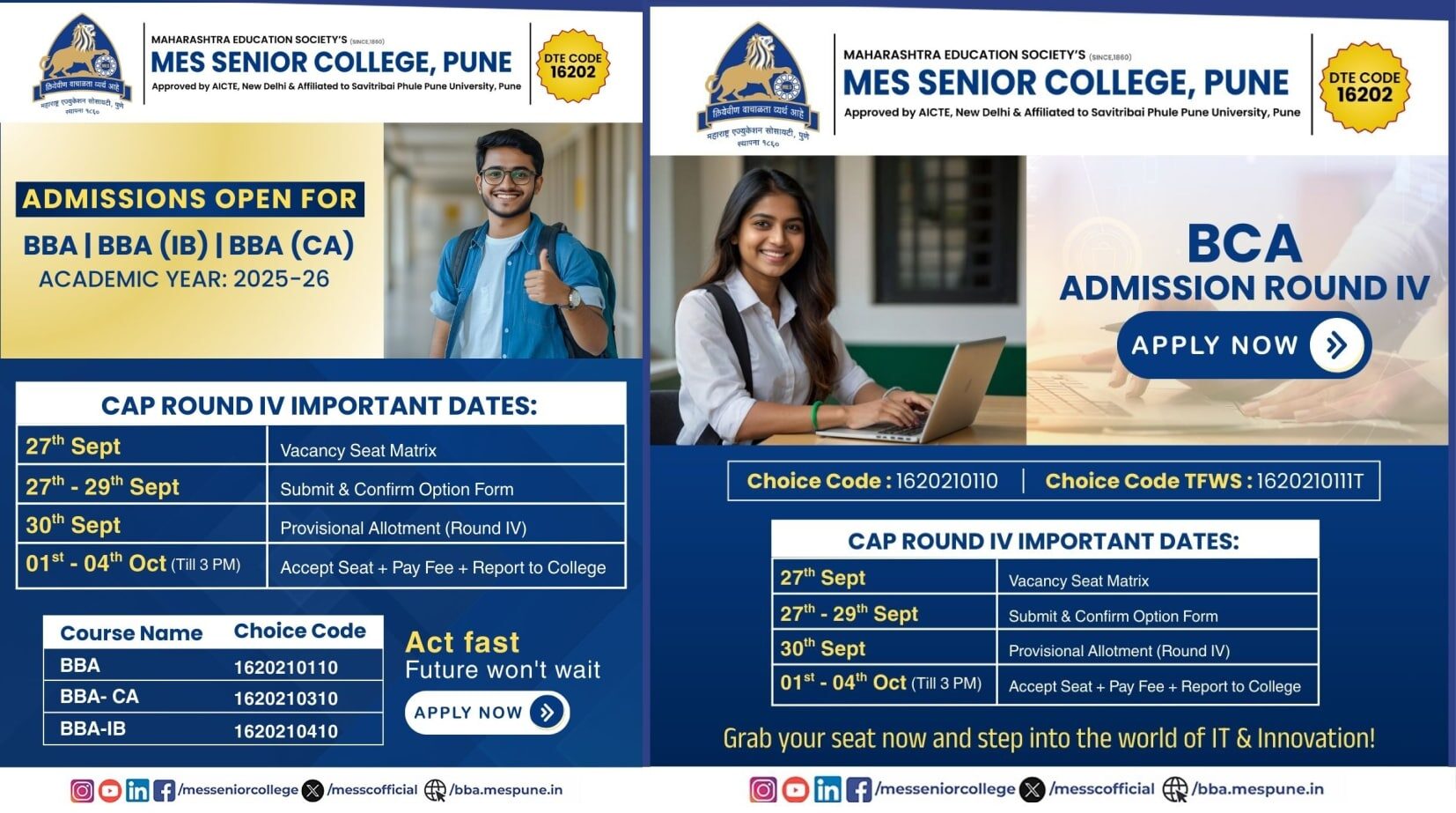 MES's Senior College, Pune | BBA, BBA(CA), BBA(IB)